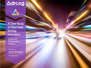 2018 GIS Colorado: Your Geospatial Connection: DRCOG's Regional ...