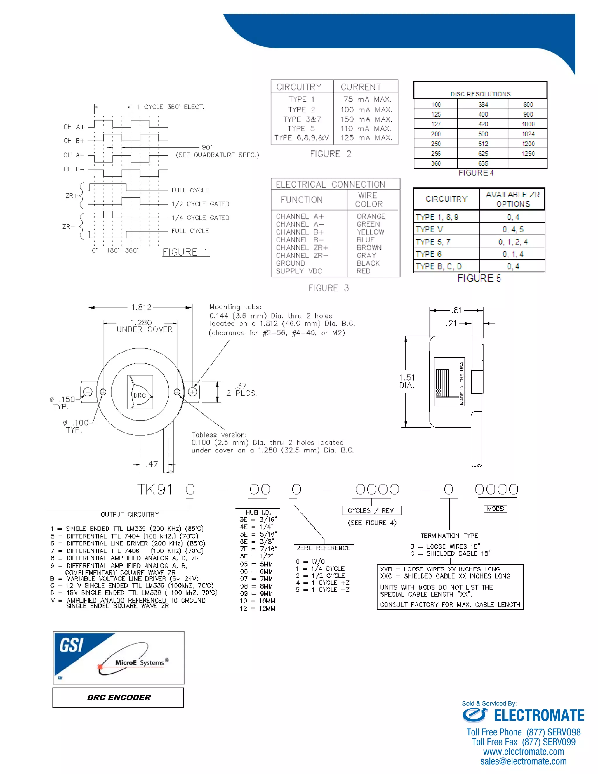 Drc packaged encoders-tk91-data-sheet | PDF