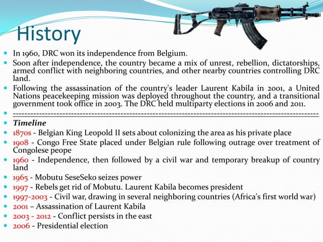 Drc power point | PPTX | Africa Travel | Travel Locations