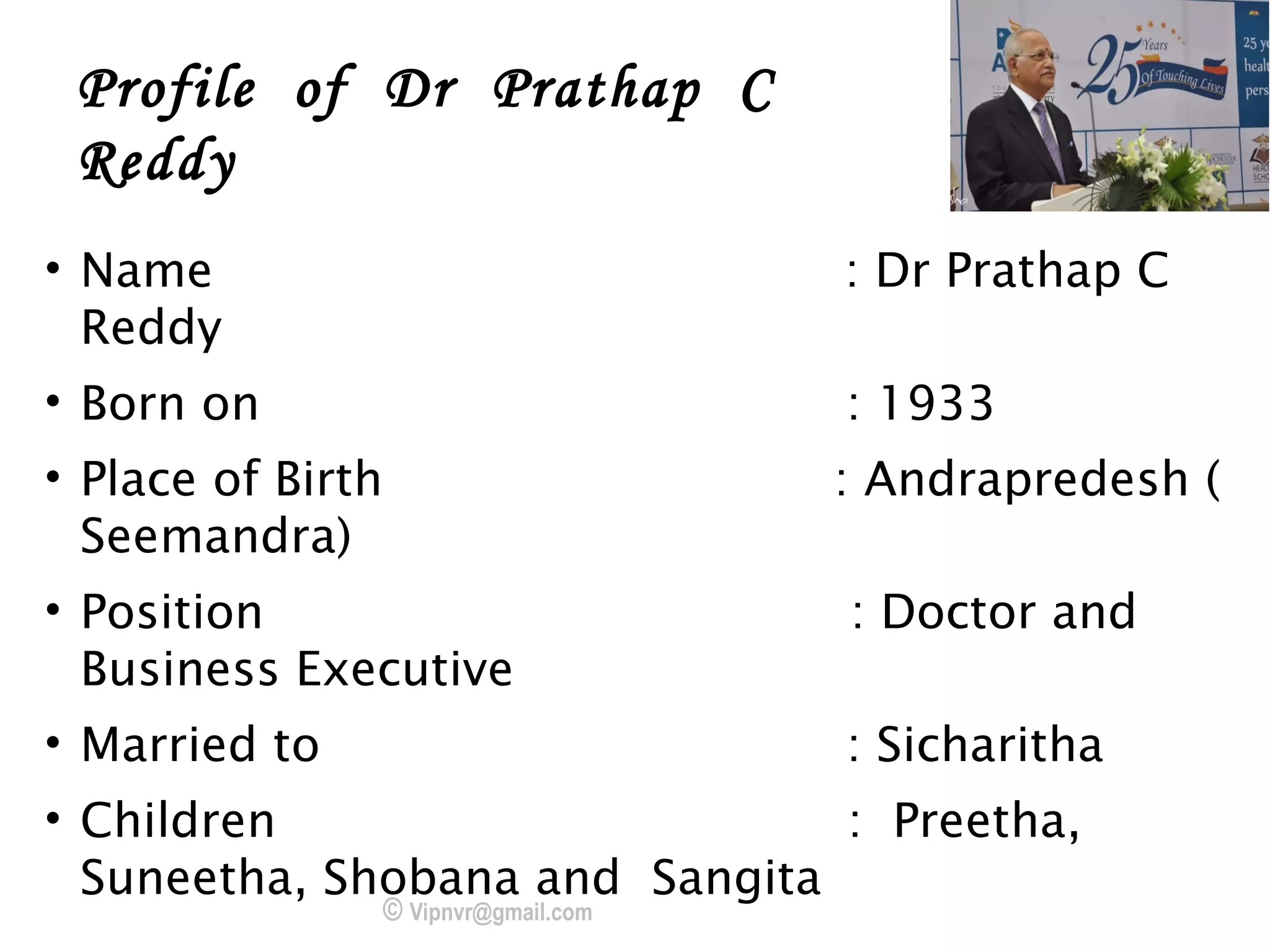 Dr c prathap reddy.pptx