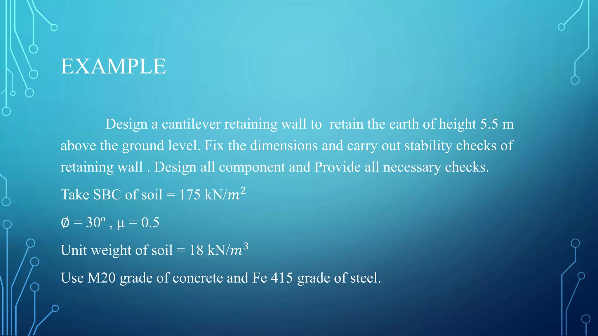 Cantilever Retaining Wall | PPTX