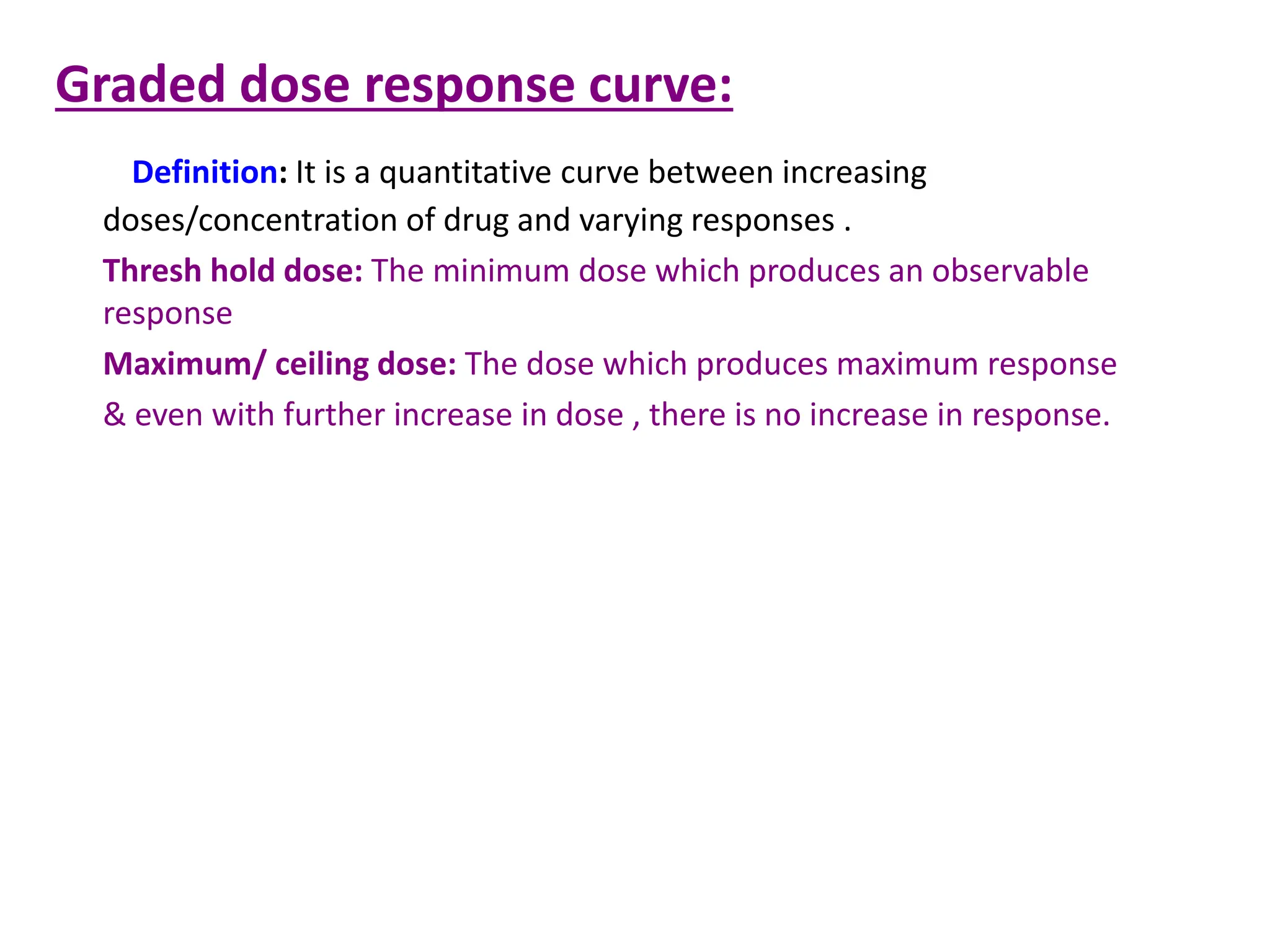 Dose Response Curve & SAR.ppt for students | PPT