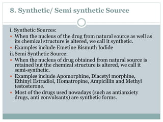 Sources of Crude Drugs | PPTX