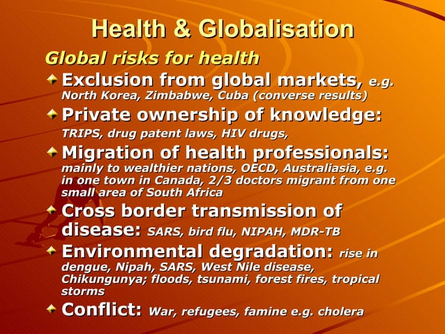 Medical Globalization by Dr David Quek | PPT
