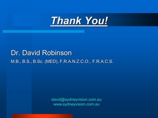 Top Laser Surgery Expert Dr. David Robinson | PPT