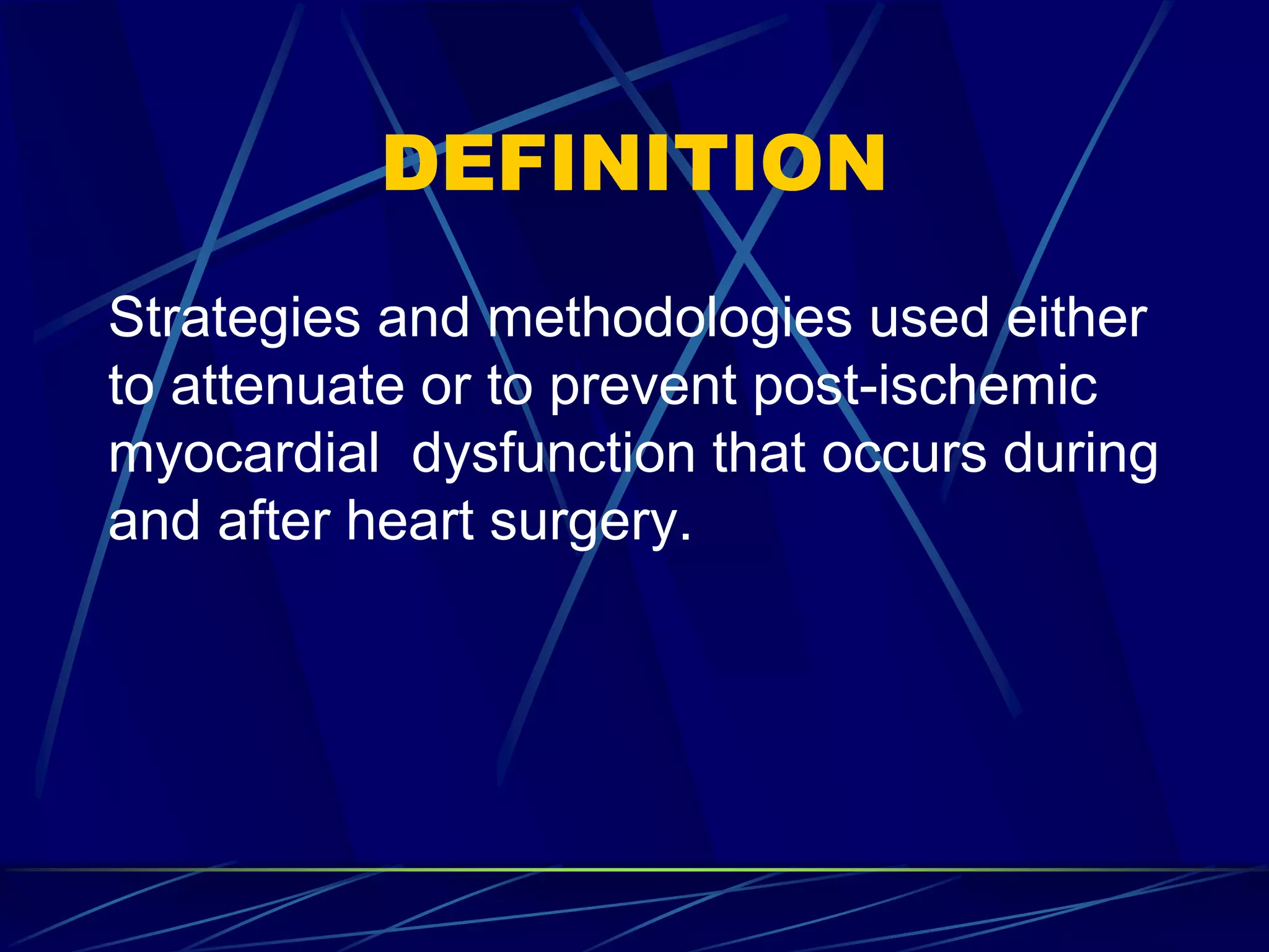 Myocardial Protection | PPT