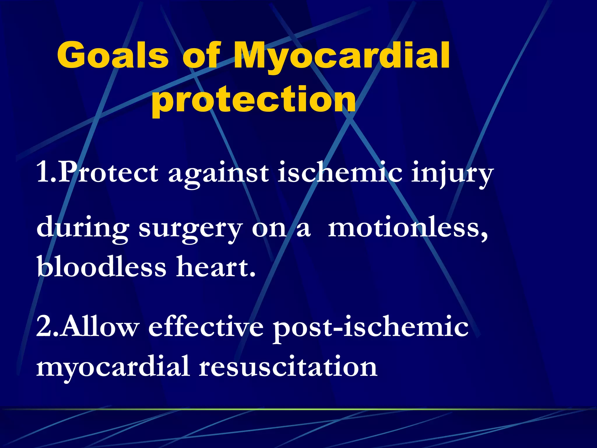 Myocardial Protection | PPT
