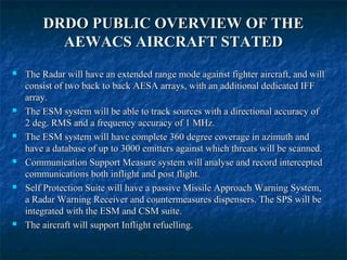 DRDO AEW&CS Seminar- Ujjwal singh | PPT