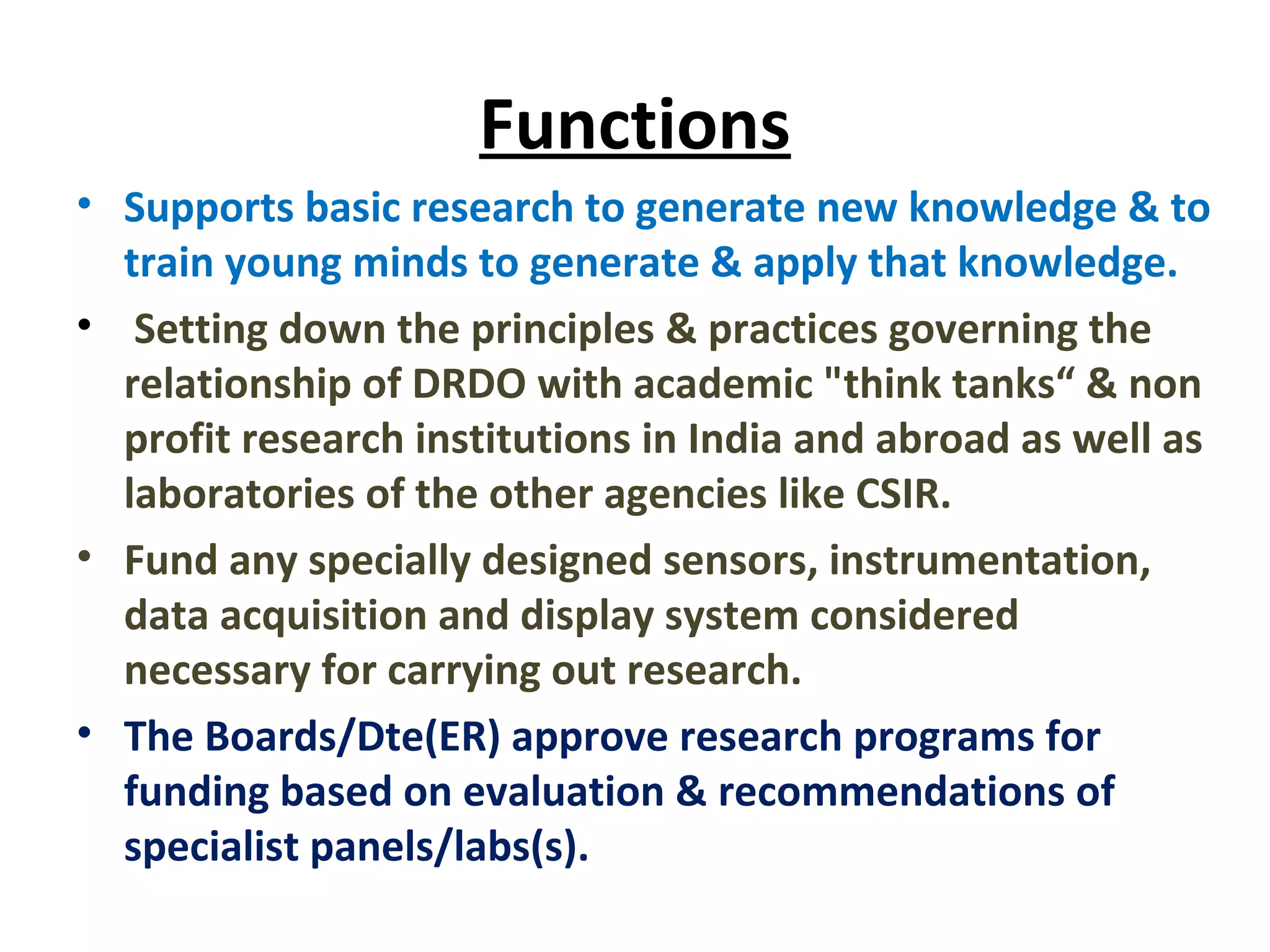 Drdo basic research | PPT