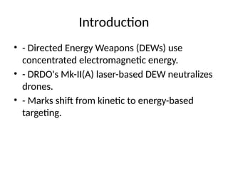 DRDO_DEW_Laser_laser weaponPresentation.pptx