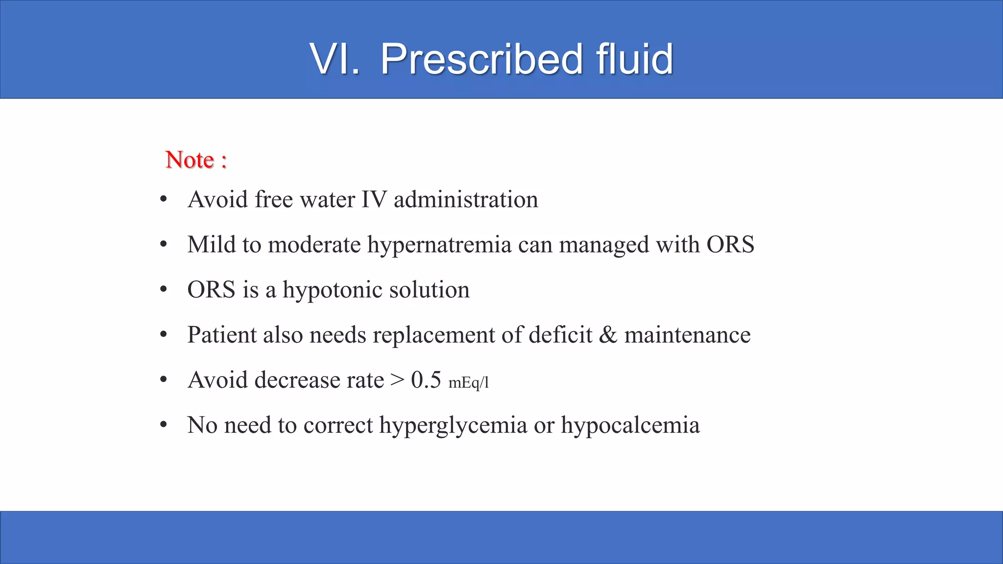 hypernatremia management | PDF