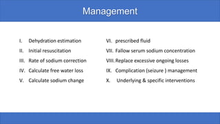 hypernatremia management | PDF