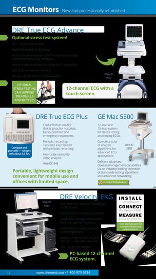 DRE New & Refurbished Medical Equipment 2014 Catalog | PDF | Healthcare ...