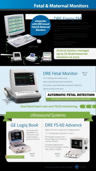 DRE New & Refurbished Medical Equipment 2014 Catalog | PDF | Healthcare ...