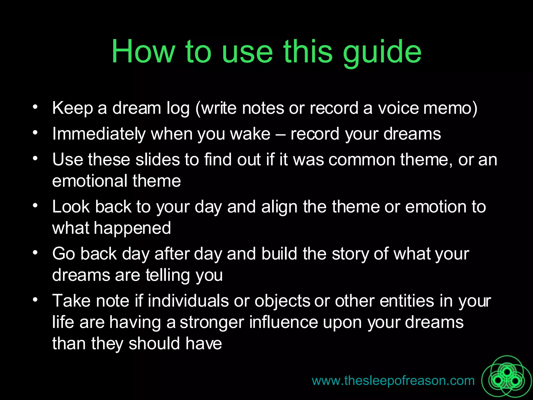 Dream Analyzer Tool | PPT