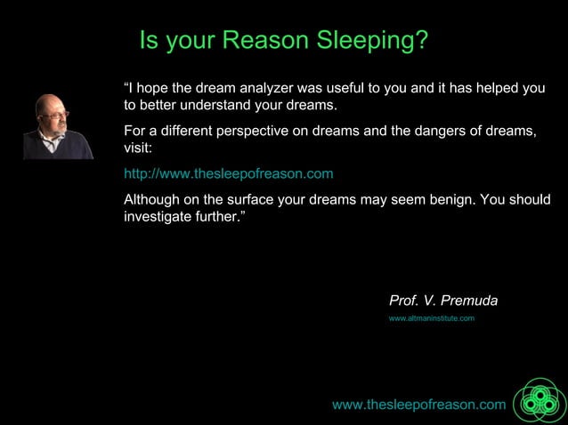 Dream Analyzer Tool Ppt