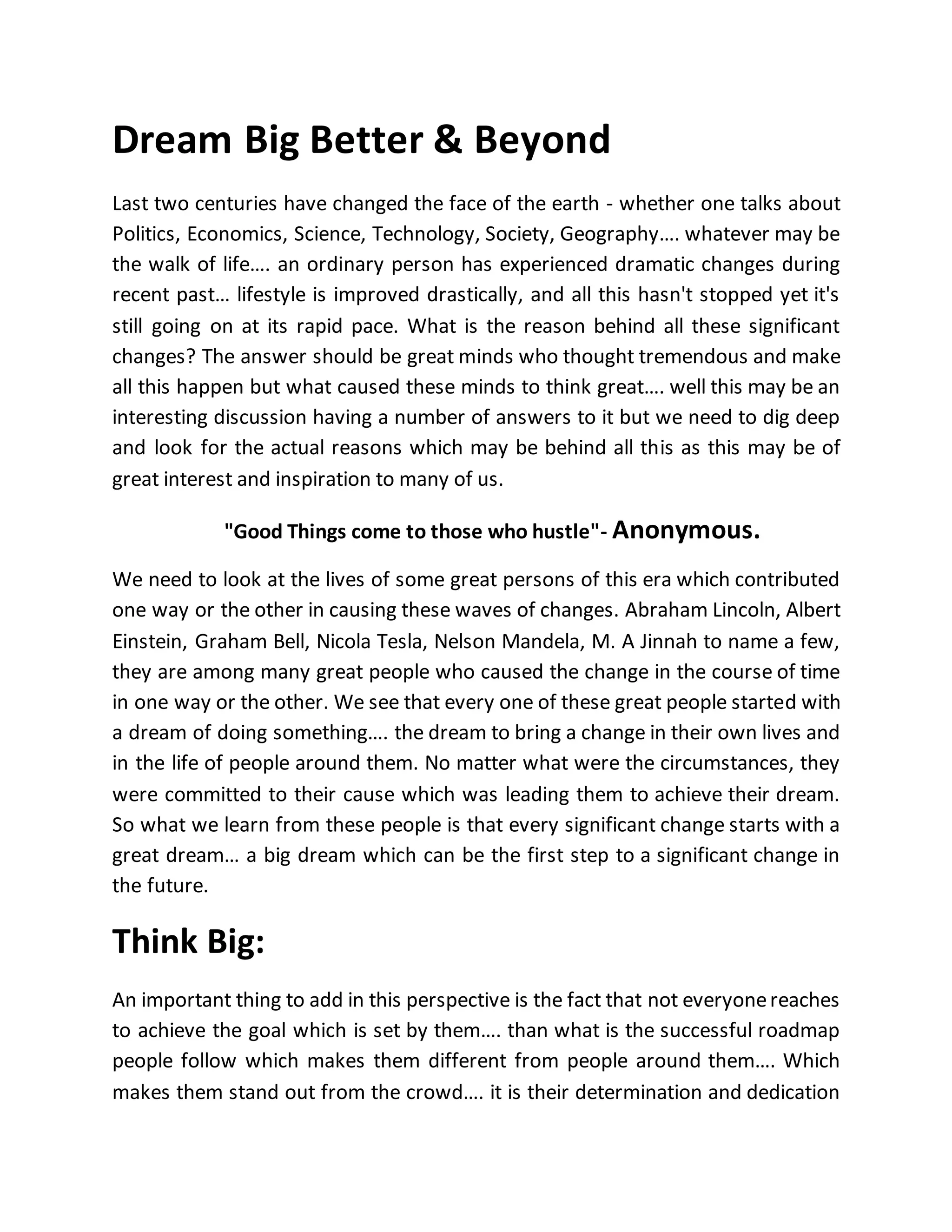 Dream big-better | DOCX