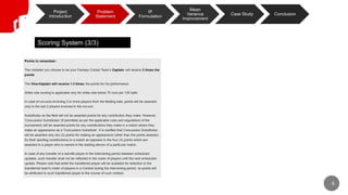 Integer Optimisation for Dream 11 Cricket Team Selection | PPTX