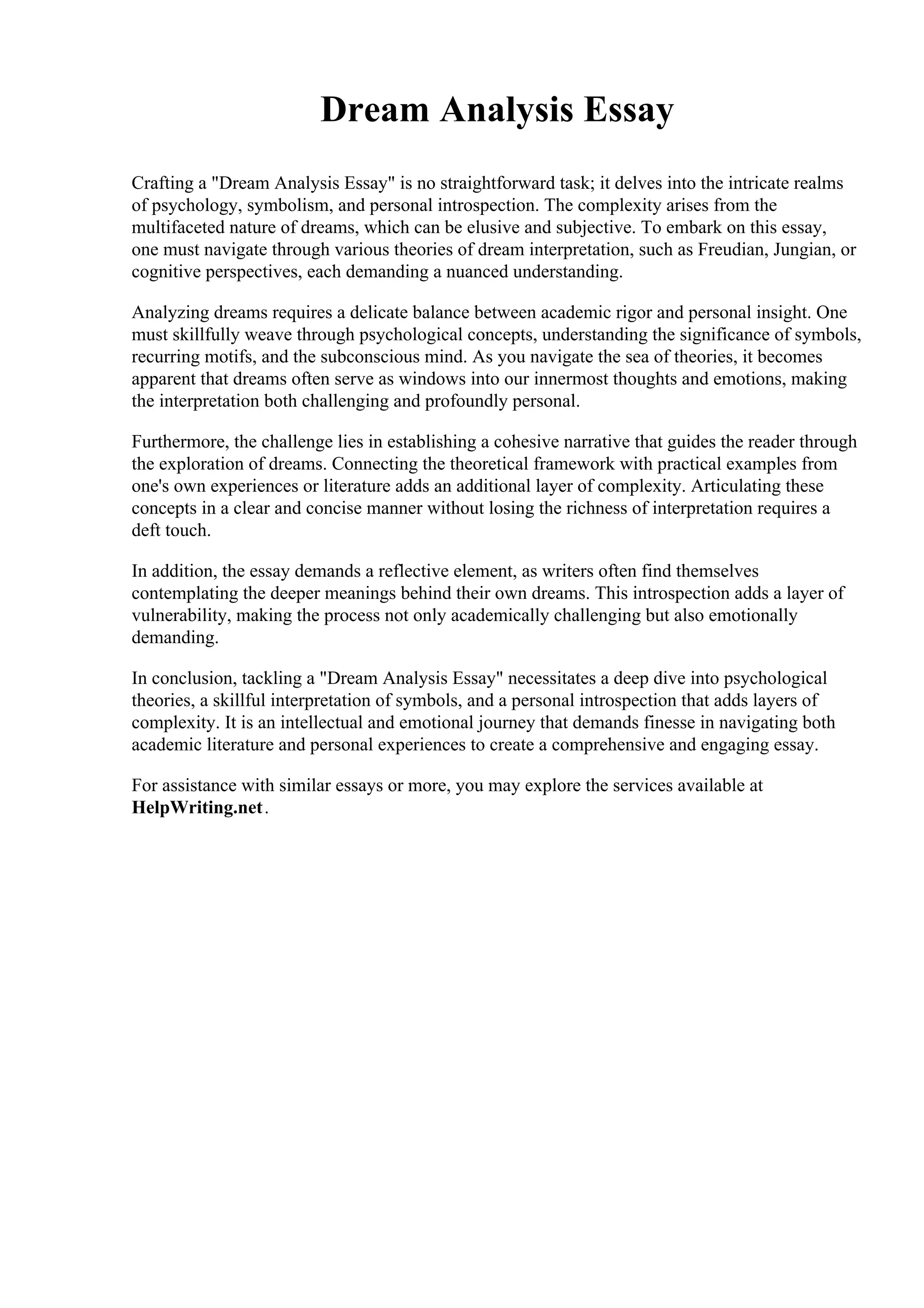 Dream Analysis Essay.pdf