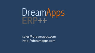 DreamApps ERP++ | PDF
