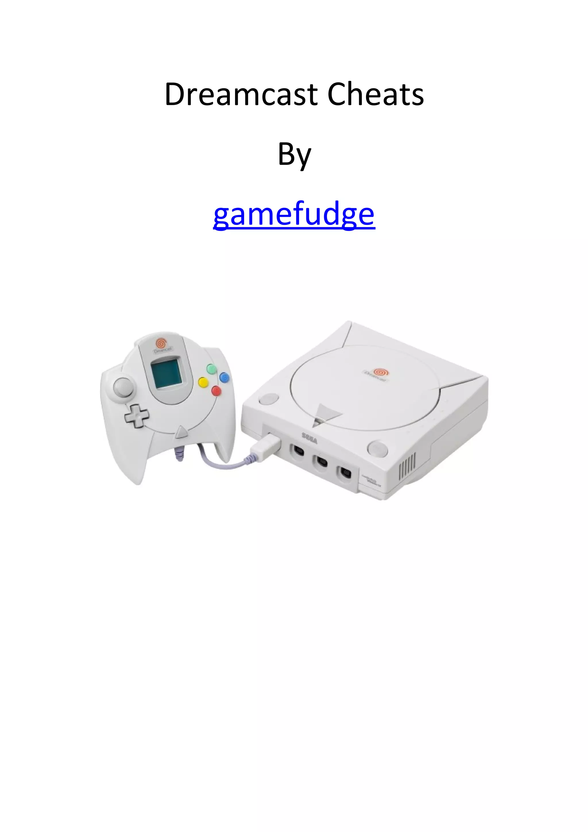 Dreamcast cheats | PDF