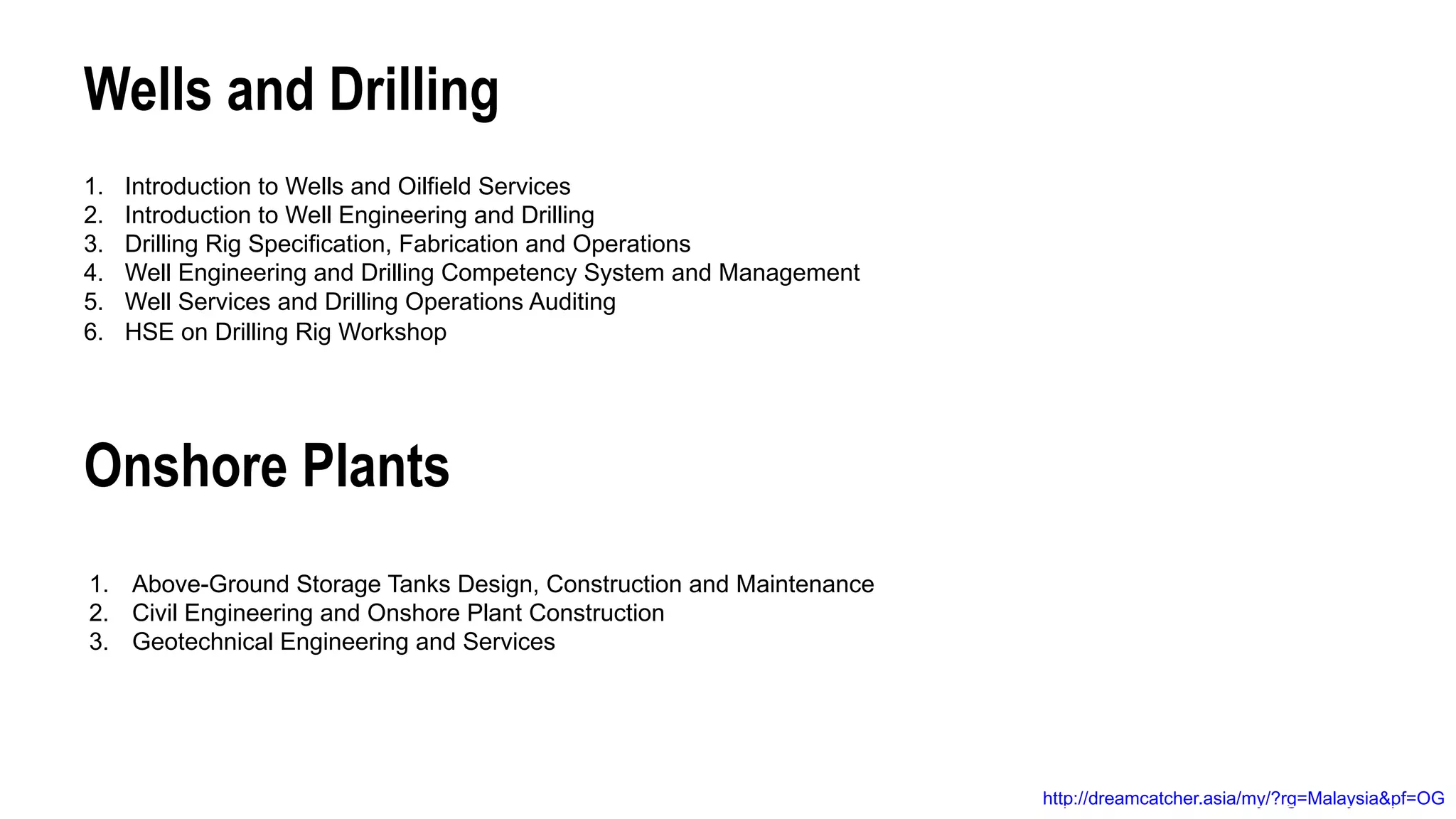 Oil & Gas technical training courses | PDF