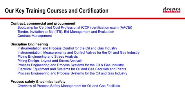 Oil & Gas technical training courses | PDF | Civil Engineering Industry ...