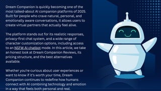Dream Companion Reviews, Pricing, & Alternatives | PDF