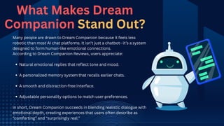 Dream Companion Reviews, Pricing, & Alternatives | PDF