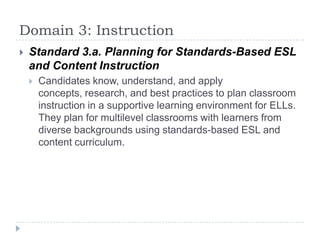 Moving Beyond the TESOL/NCATE Standards for P-12 Teacher Education | PPTX