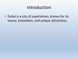 Dream Destination Dubai Travel presentation for Kids | PPTX