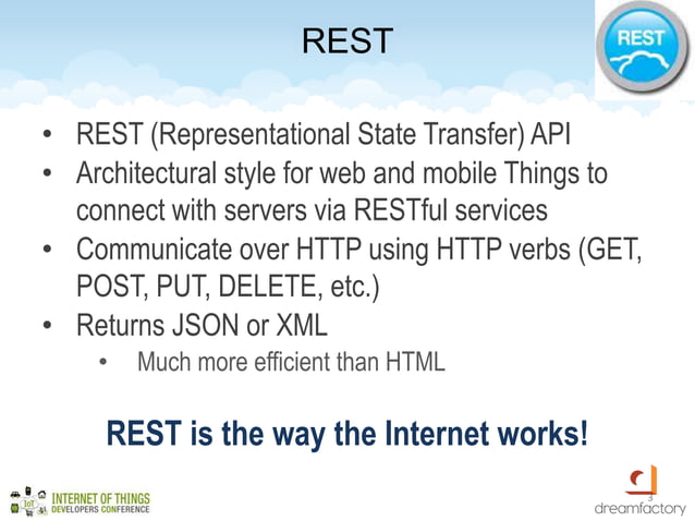 Using An Open Source Restful Backend For Iot Applications Ppt