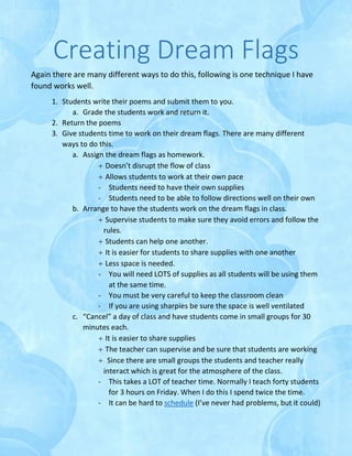 Dream flag 101 | PDF | Homework and Study | Education