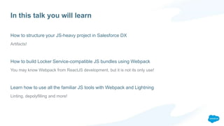 Locker Service Ready Lightning Components With Webpack | PPT