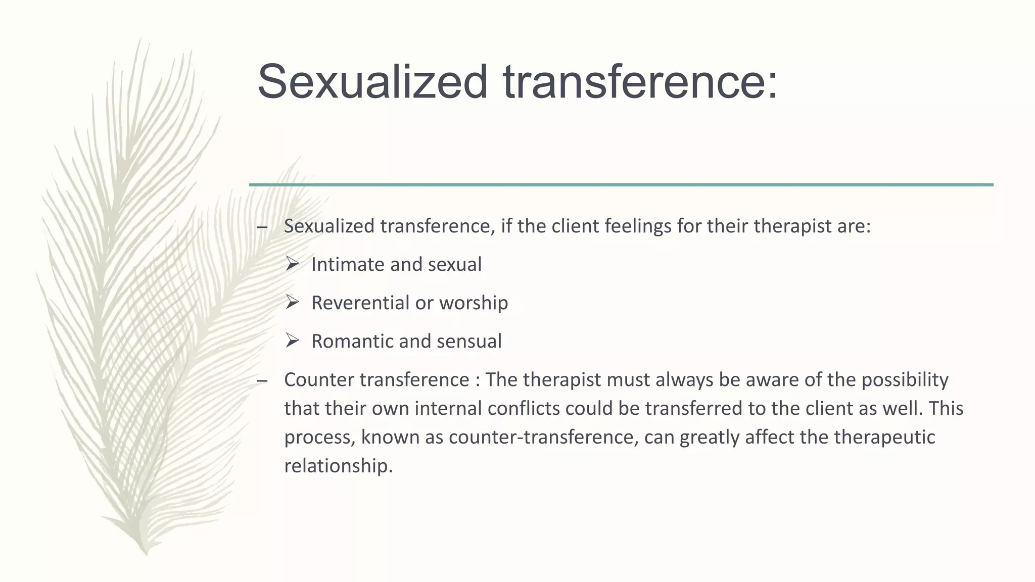 Dream interpretation and analysis of transference | PPTX