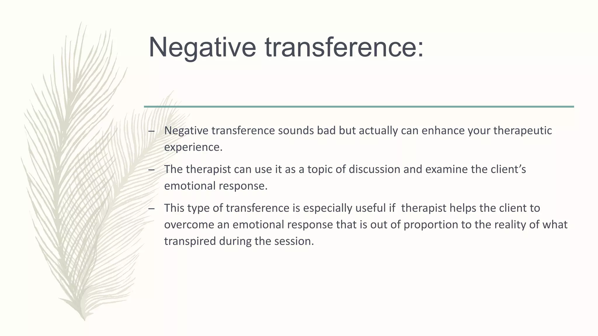 Dream interpretation and analysis of transference | PPTX