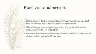 Dream interpretation and analysis of transference | PPTX