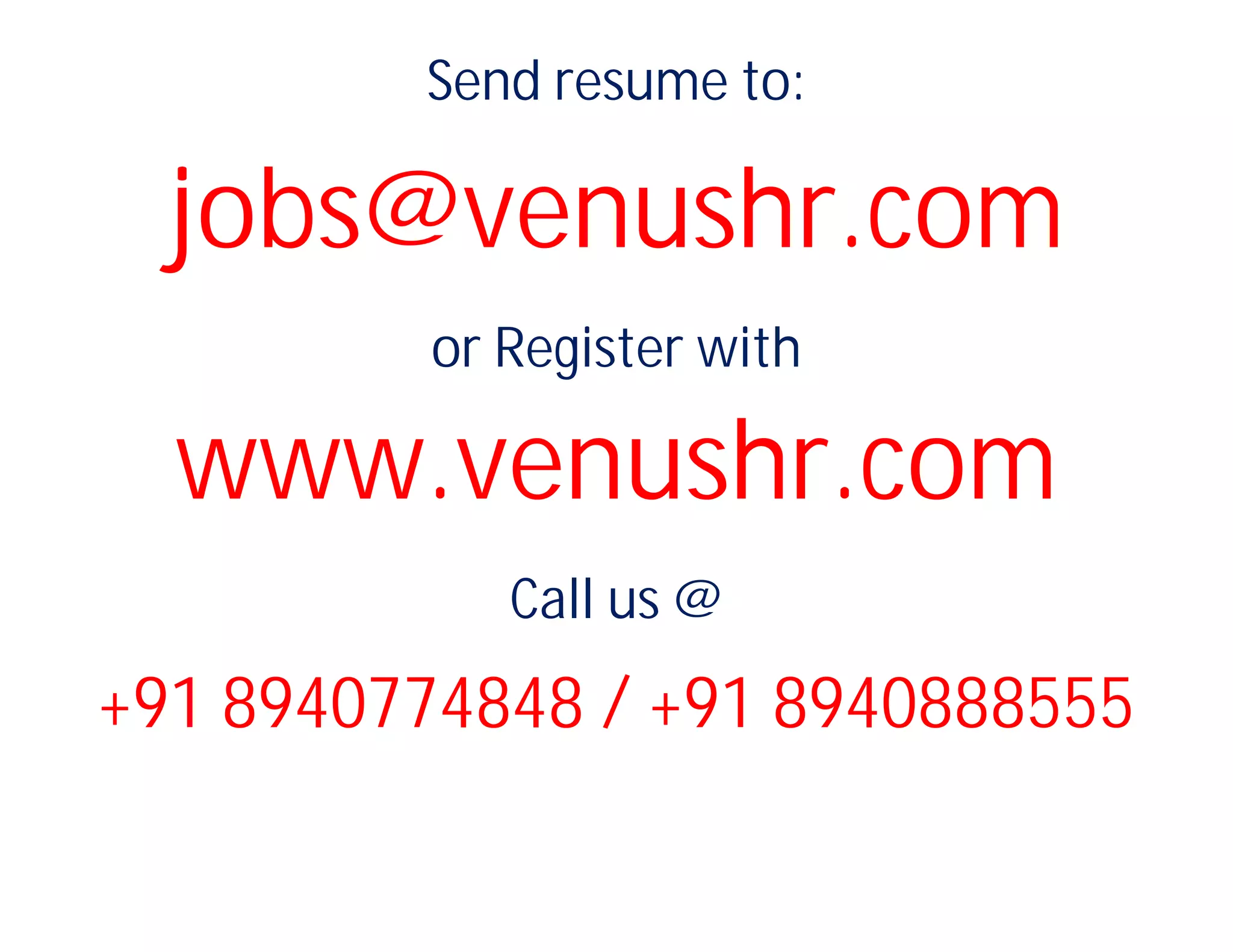 Register your resume... | PDF
