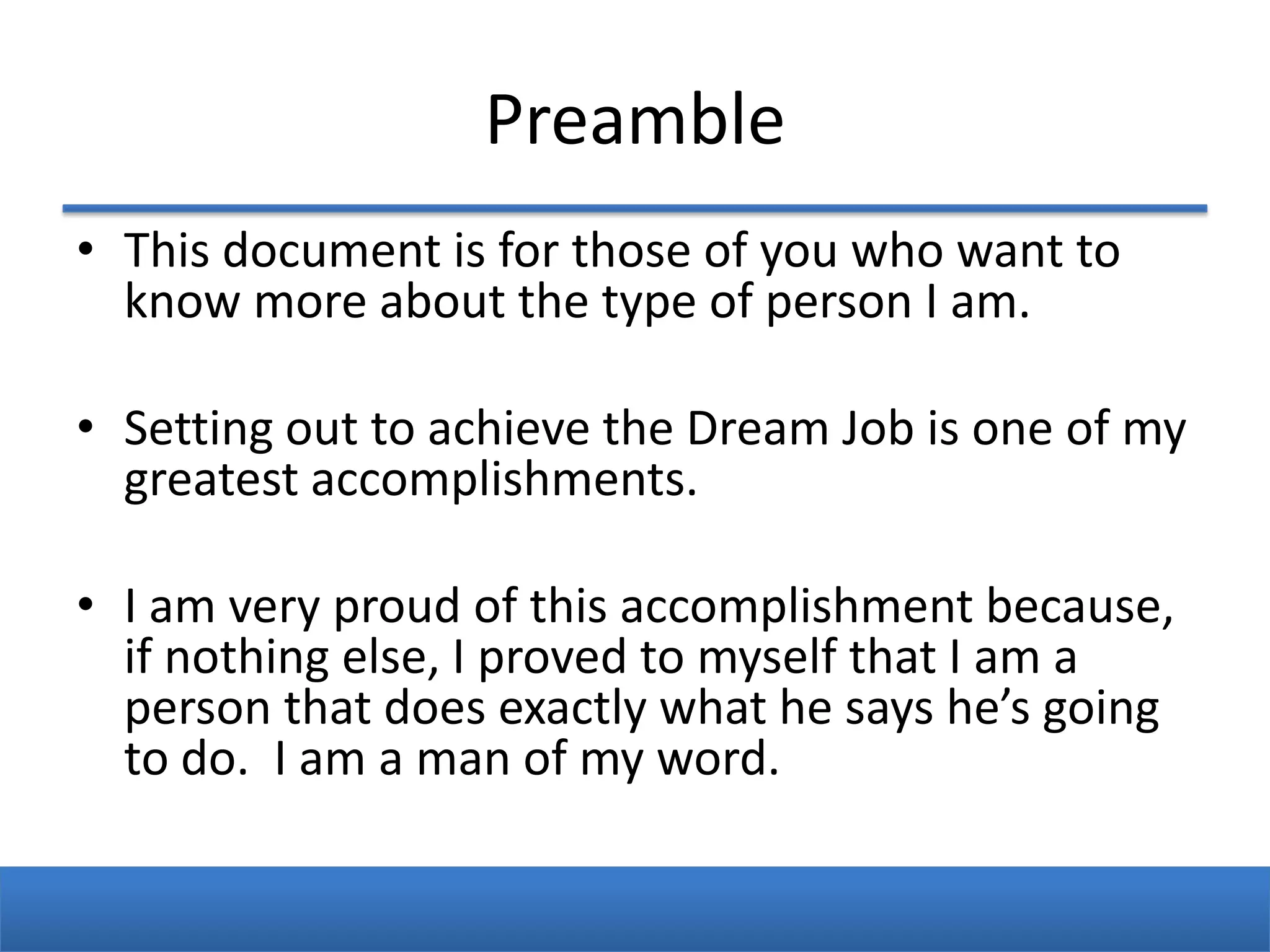 Achieving my Dream Job | PPTX