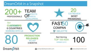 Dream orbit corporate profile | PPTX