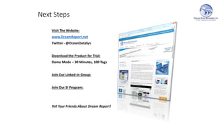 Dream Report Overview 2015 - Easy automated Reports and Dashboards | PPT