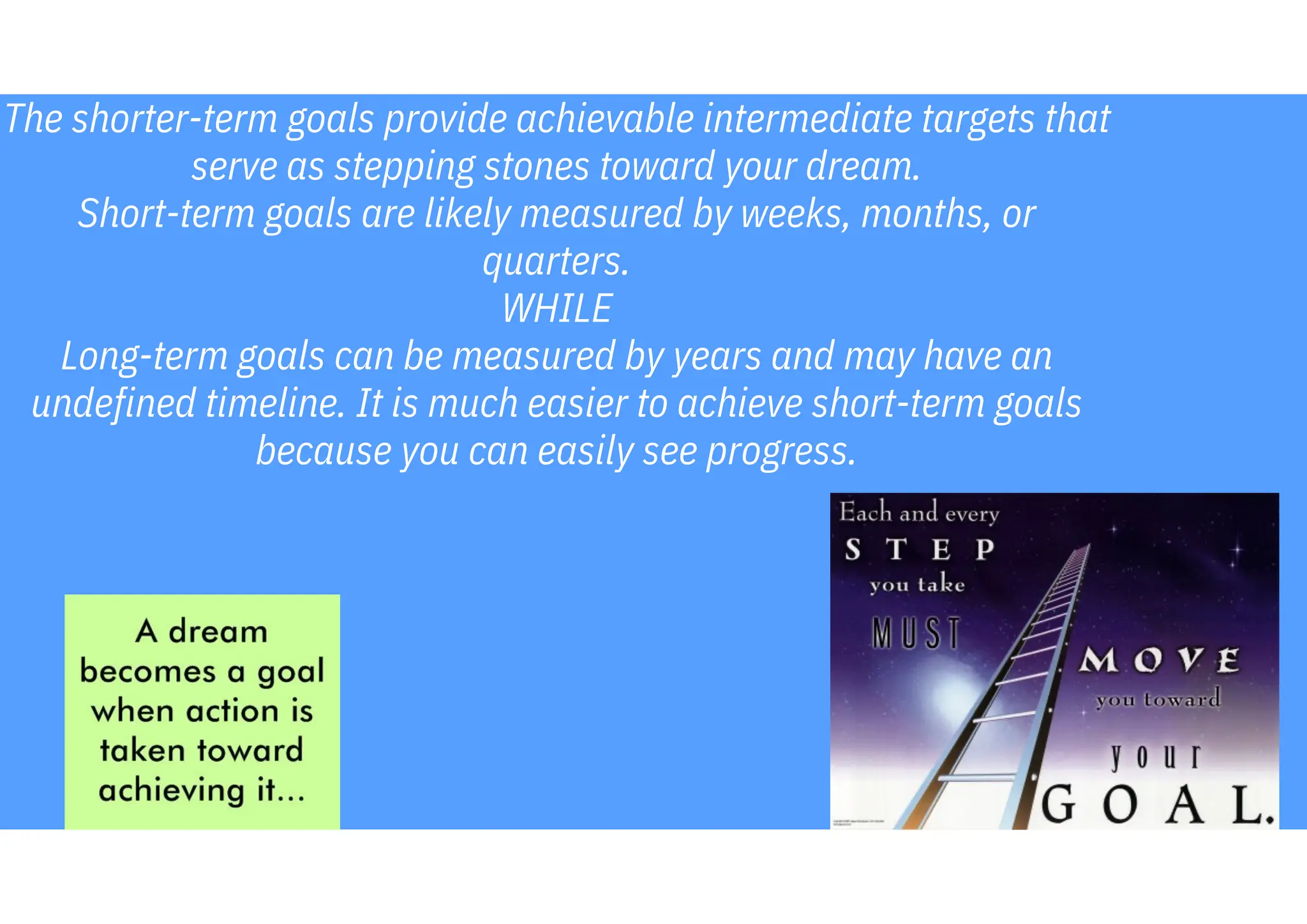 Dreams and goals .pdf presentation for ESL | PDF