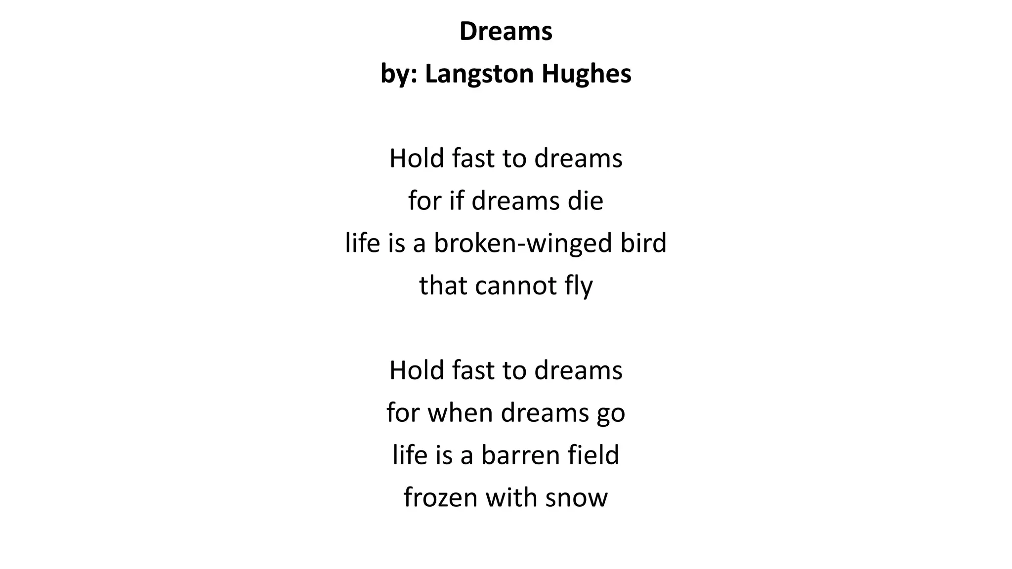 DREAMS BY LANGSTON HUGHES PPT.pptx