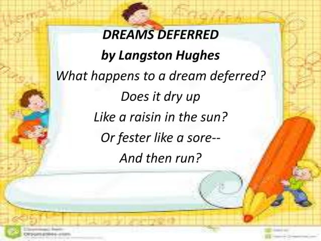 dreams deferred.pptx | Poetry | Books and Literature