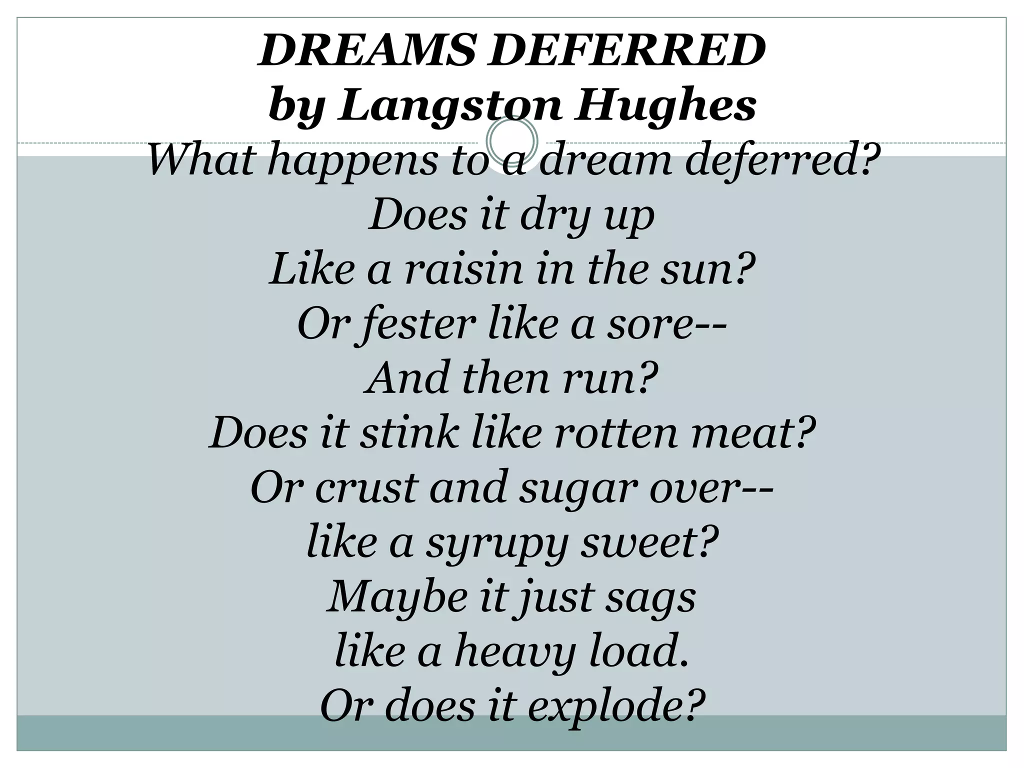 “Dreams Deferred” by Langston Hughes PPT.pptx