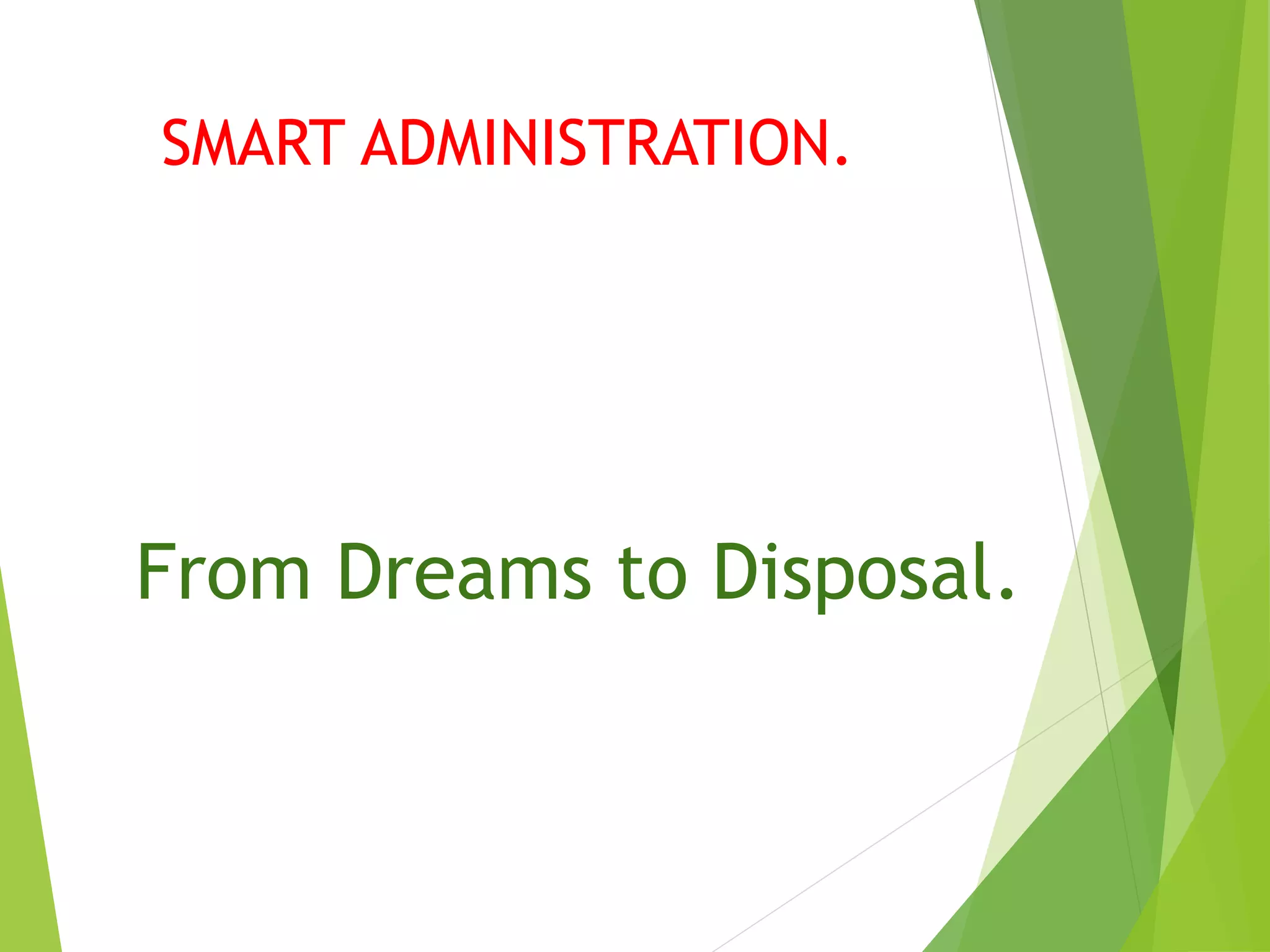 Smart administration - Principles of good governance ppt from James ...