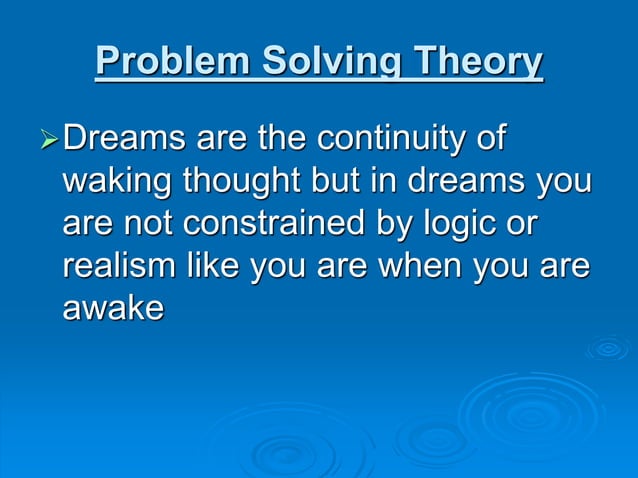 dream theory.ppt