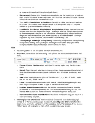 Introduction to Dreamweaver | PDF