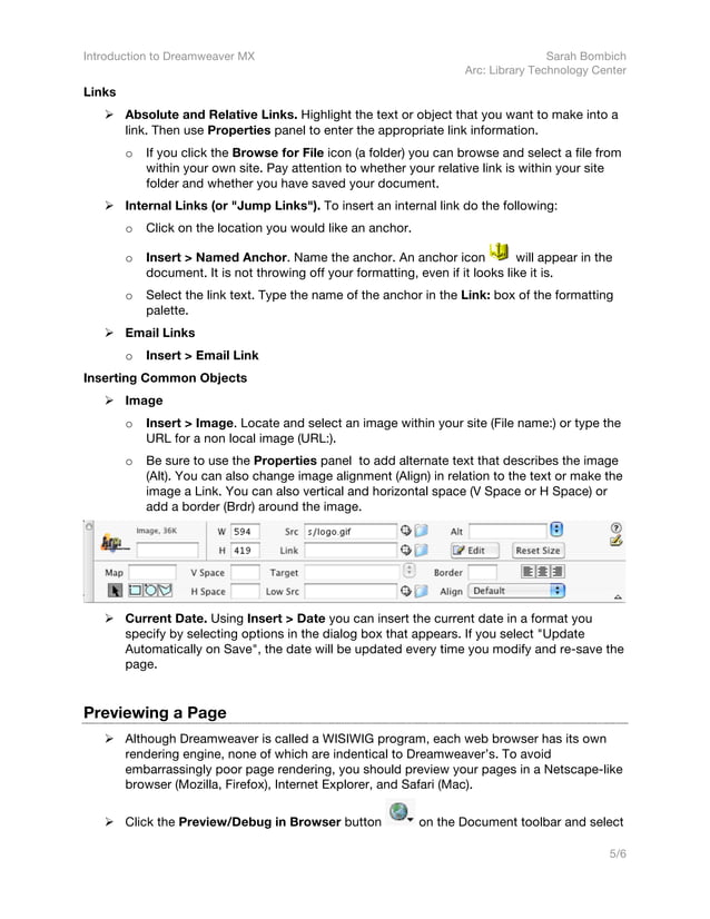 Introduction to Dreamweaver | PDF
