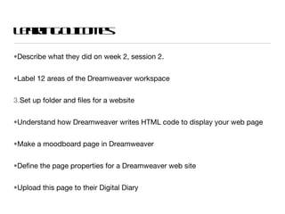Dreamweaver | PPT | Web Design and HTML | Internet